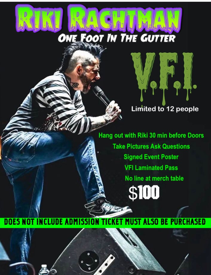 RIKI TOUR- One Foot In The Gutter & More – Cathouse Hollywood